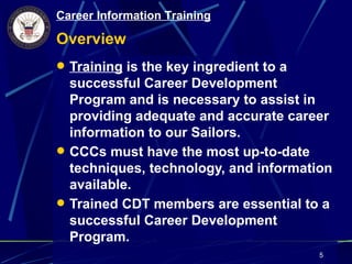 Career Info Training | PPT