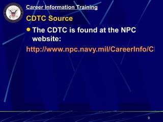 Career Info Training | PPT