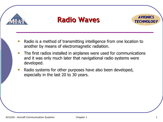 Topic 1 basic radio wave properties | PPT