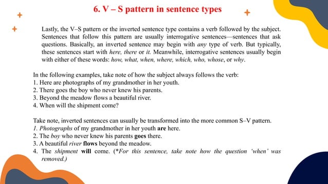 Basic Sentence Patterns.pdf | Programming Languages | Computing