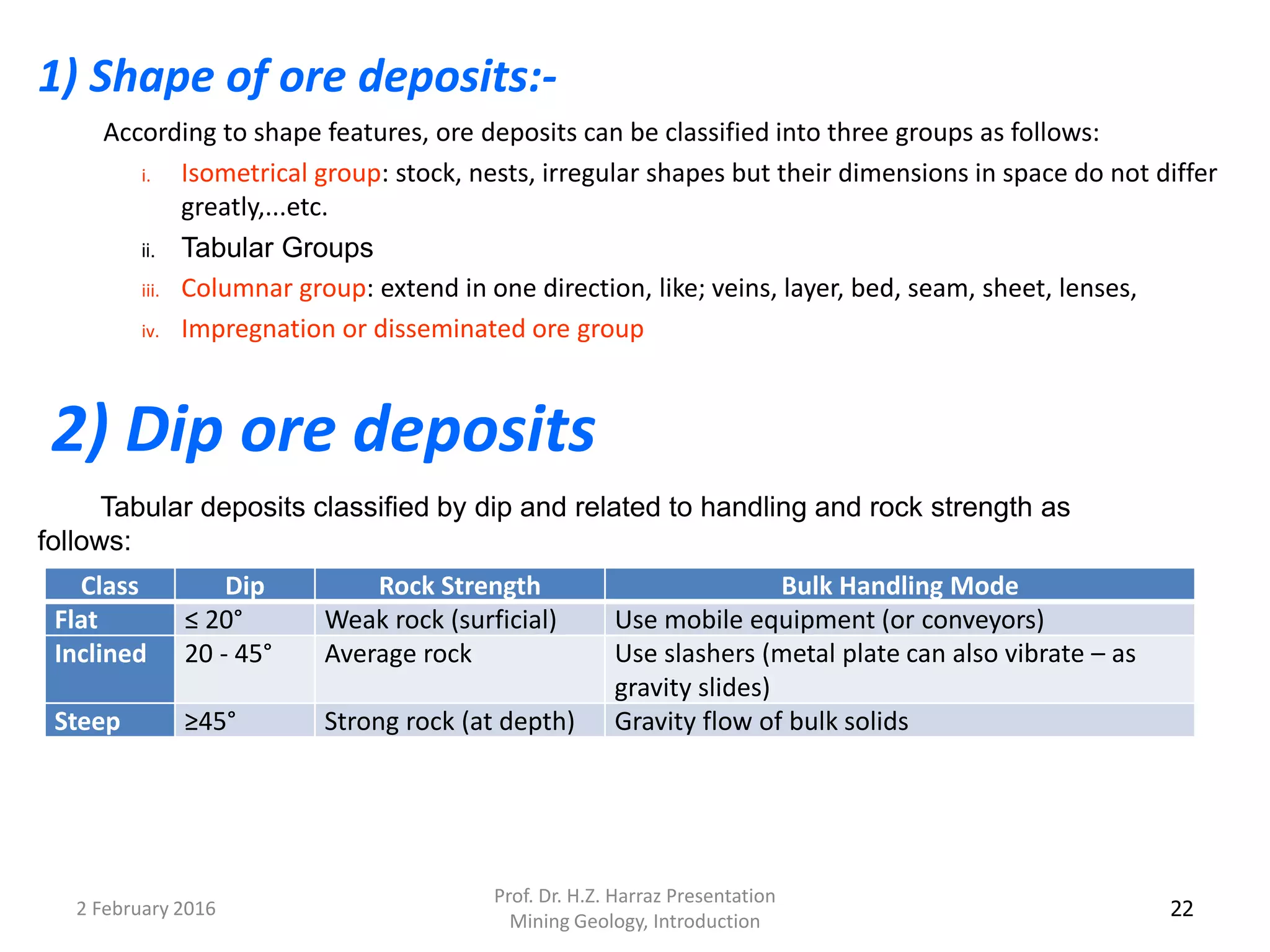 Topic 1-Concepts of an ore deposit | PDF