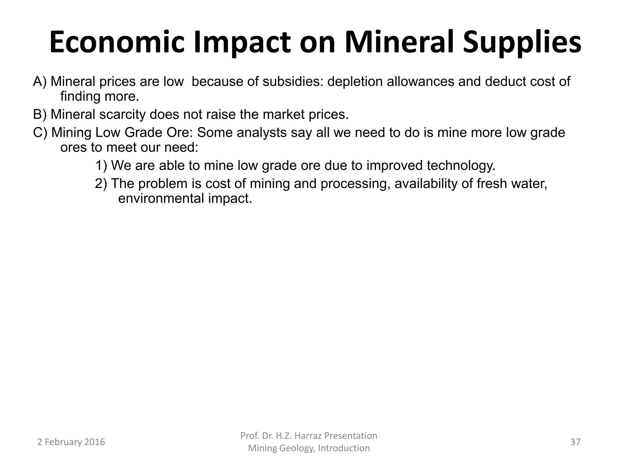 Topic 1-Concepts of an ore deposit | PDF