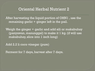 Training on Preparation of Organic Concoctions | PPTX