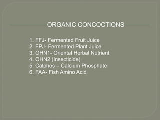 Training on Preparation of Organic Concoctions | PPTX