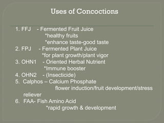 Training on Preparation of Organic Concoctions | PPTX