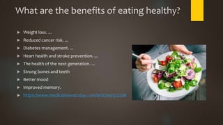 Topic 1 diet & nutrition | PPTX