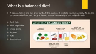 Topic 1 diet & nutrition | PPTX