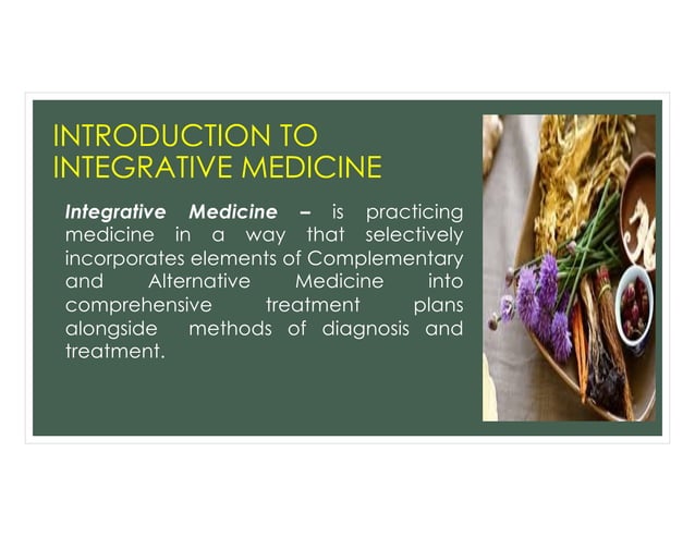 Introduction to Complementary and Alternative Medicine | PDF | Holistic ...