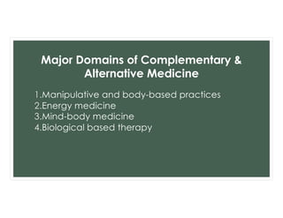 Introduction to Complementary and Alternative Medicine | PDF