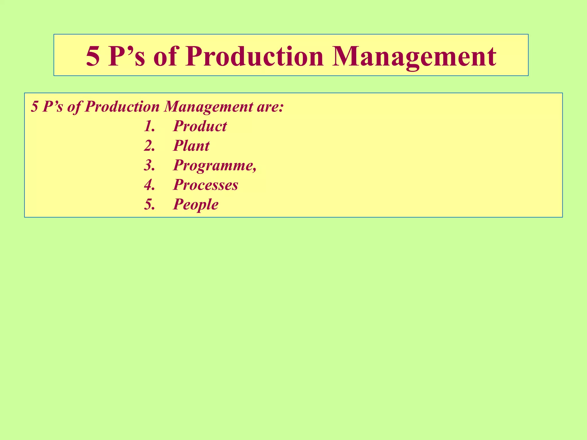 Topic 1 Introduction Of Production And Operation Management1pptx