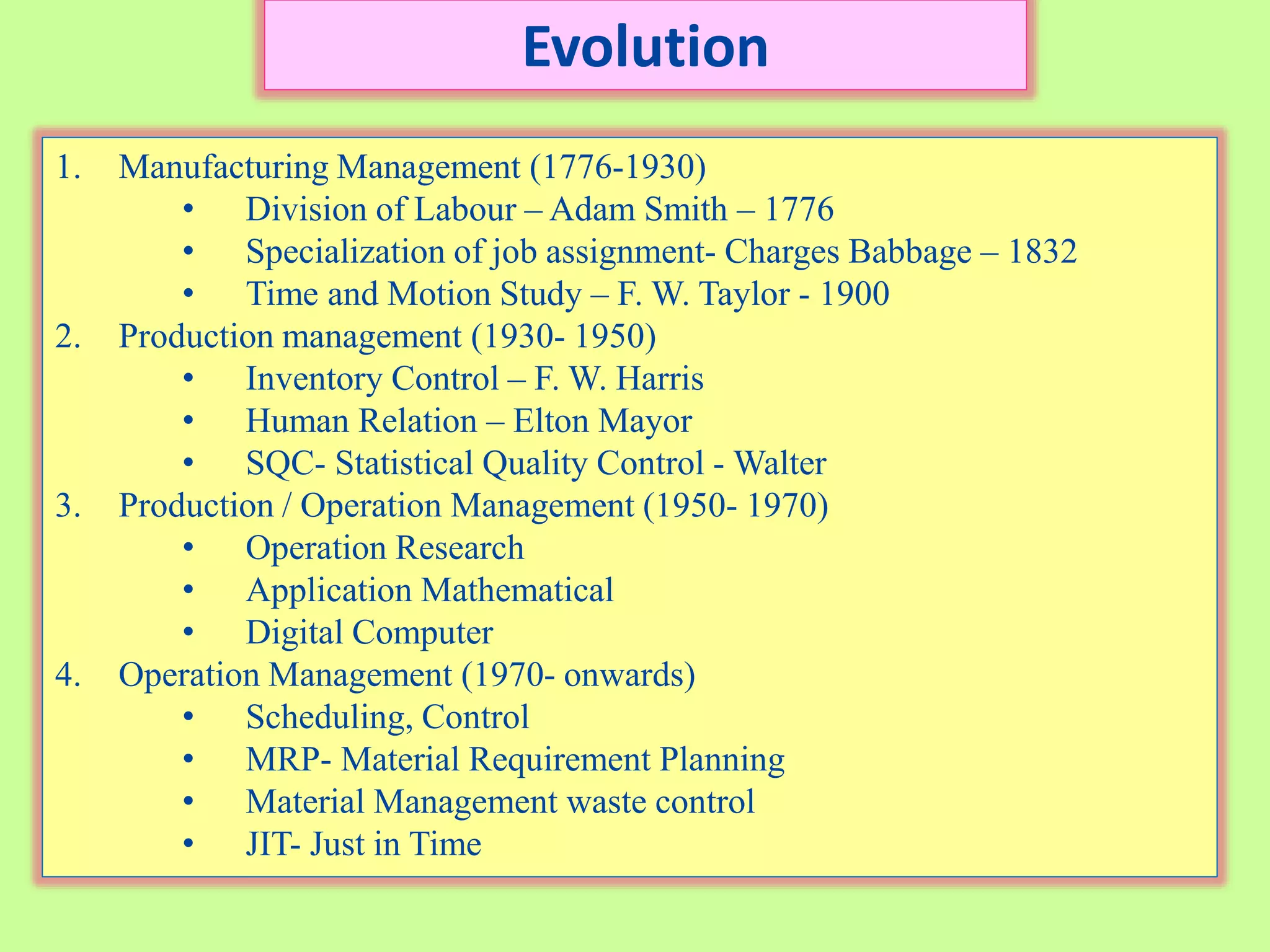Topic 1 Introduction Of Production And Operation Management1pptx