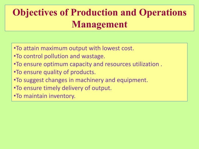 Topic 1 Introduction Of Production And Operation Management1pptx
