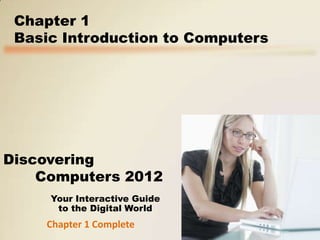 Topic 1 introduction to computers | PPTX