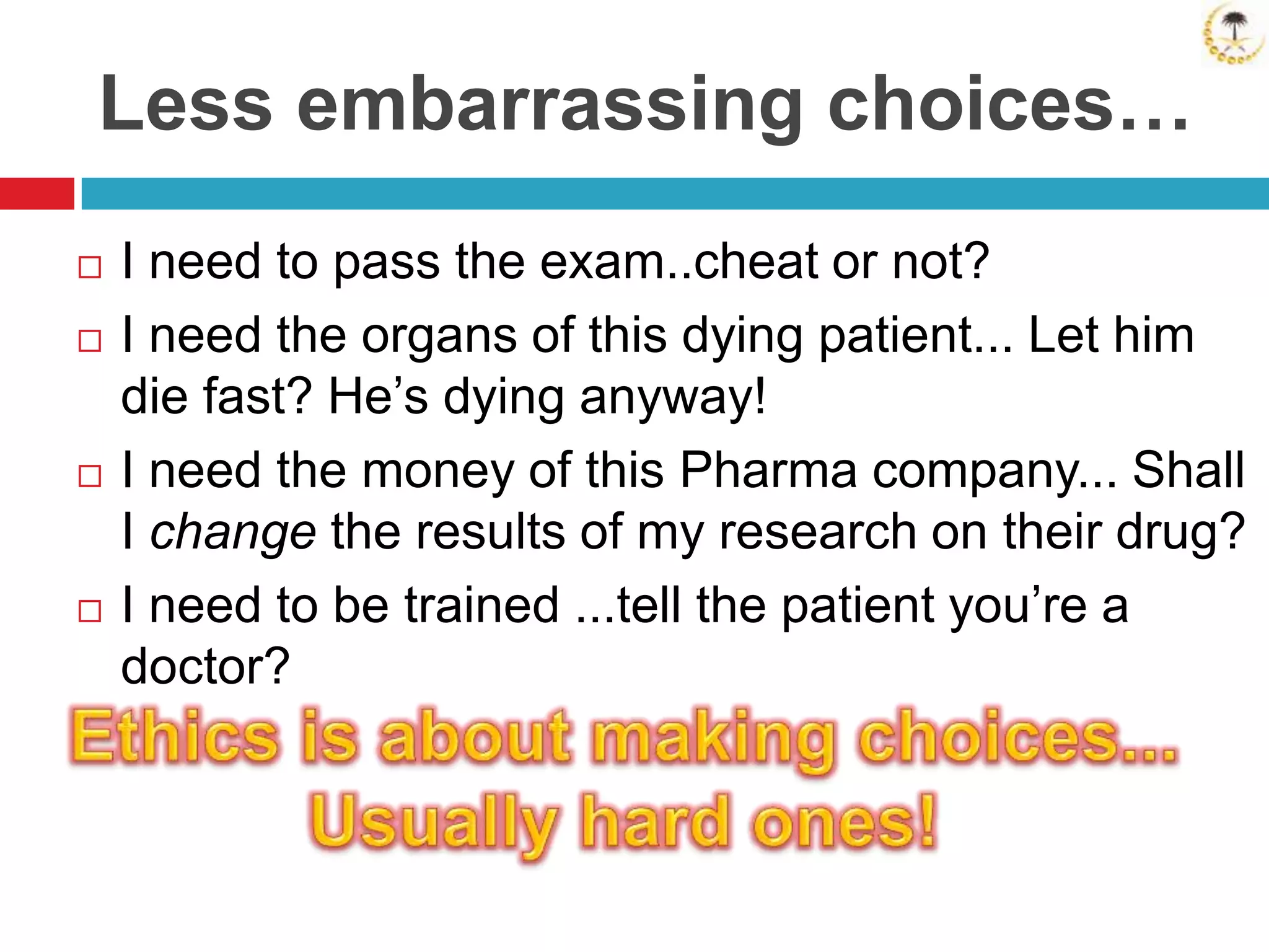 Introduction to medical ethics | PPT