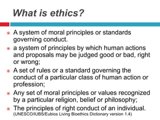 Introduction to medical ethics | PPTX
