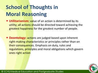 SCHS Topic1: Introduction to Medical Ethics | PPTX