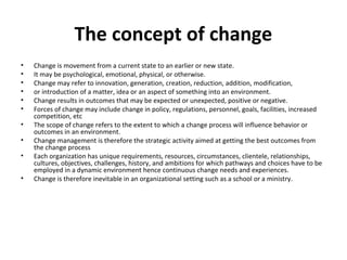 Topic 1 management of change | PPT