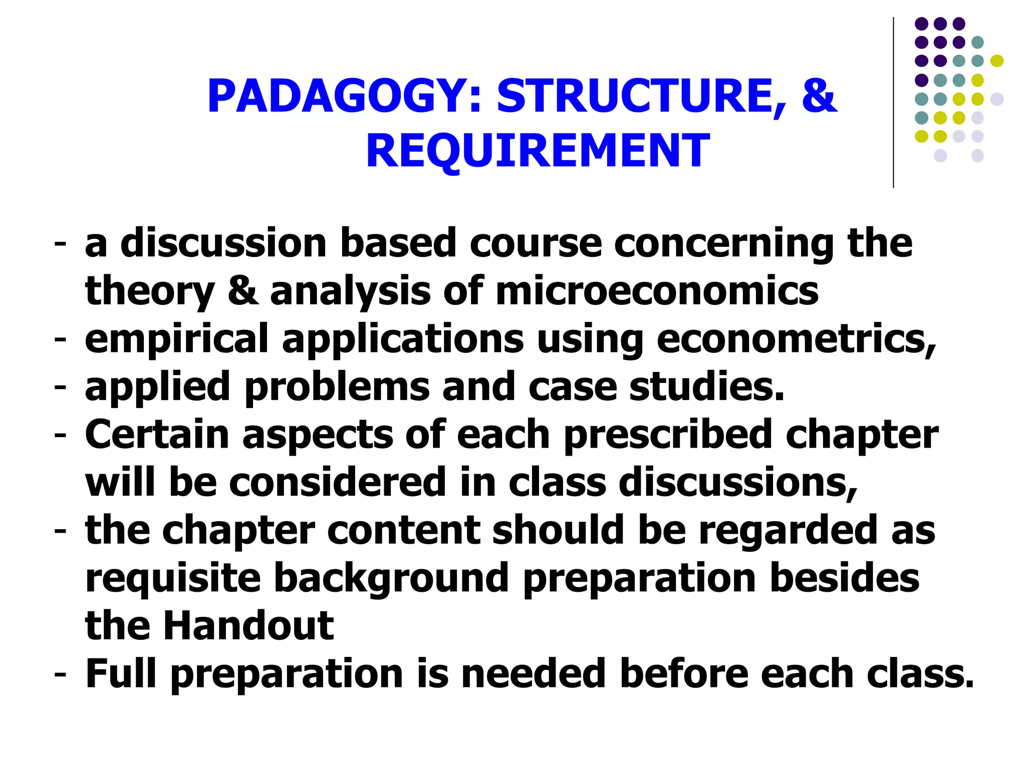 Topic 1 - Microeconomics - Course Outline & Introduction.ppt