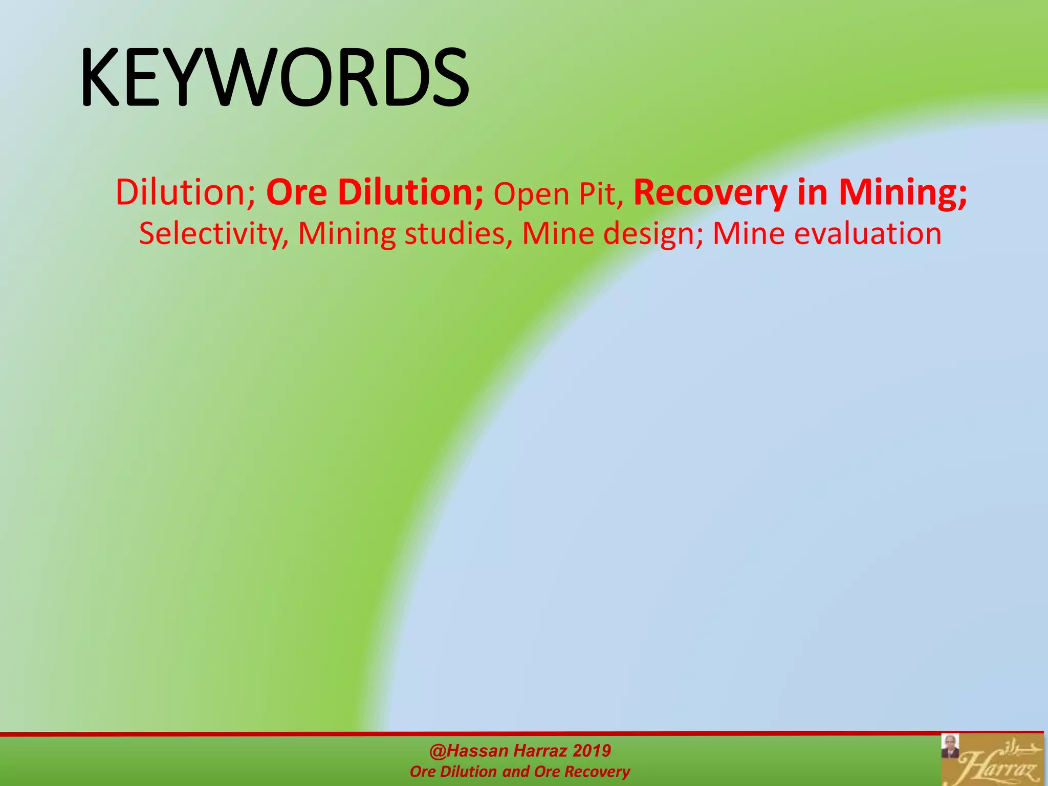 ore dilution and ore recovery | PDF
