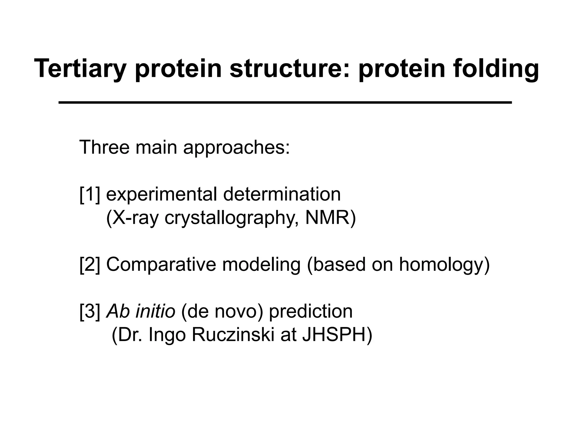 Topic 1 overview structural biology | PPTX