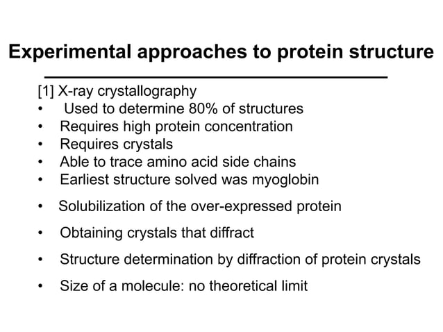 Topic 1 overview structural biology | PPTX