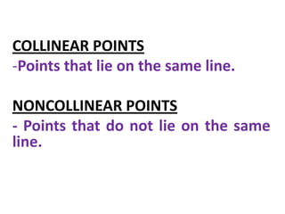 Topic 1. points, line and plane | PPT