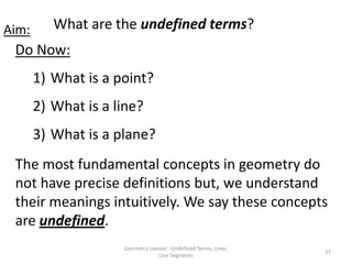 Topic 1. points, line and plane | PPT