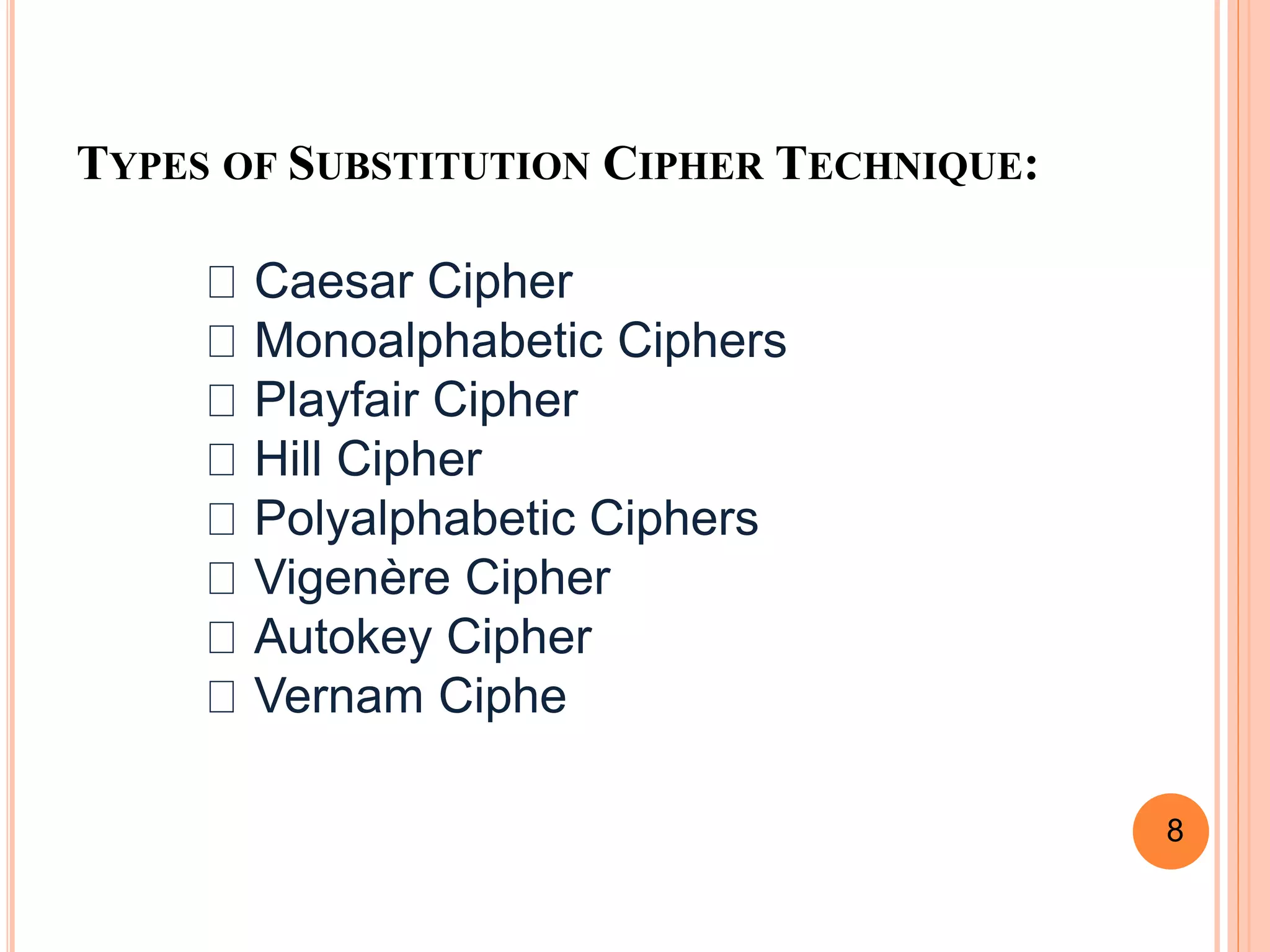 Topic1 substitution transposition-techniques | PPTX