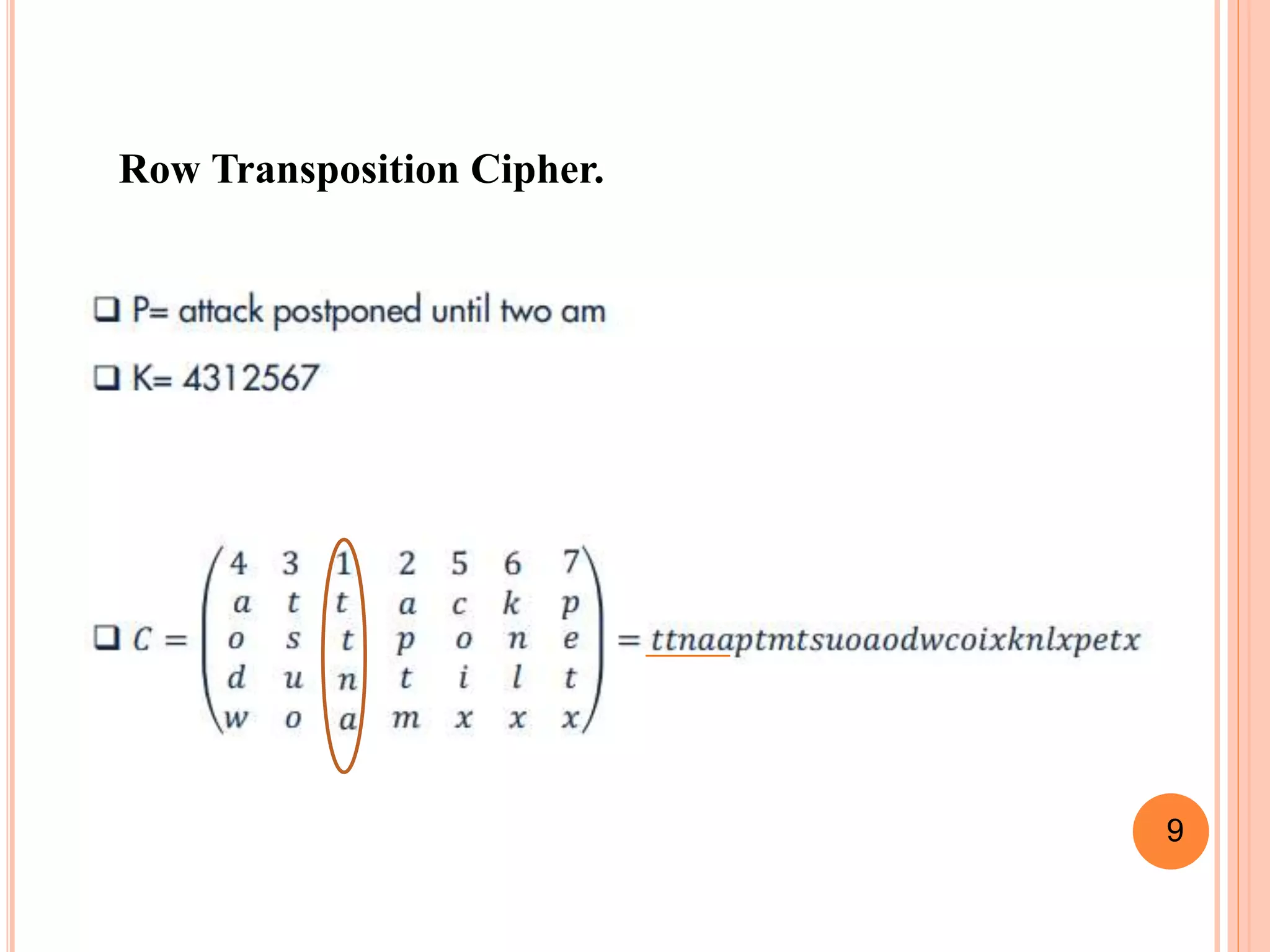Topic1 substitution transposition-techniques | PPTX