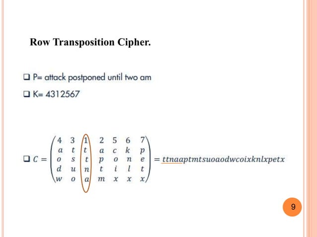 Topic1 substitution transposition-techniques