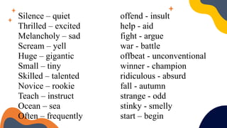 synonyms and antonyms.pdf