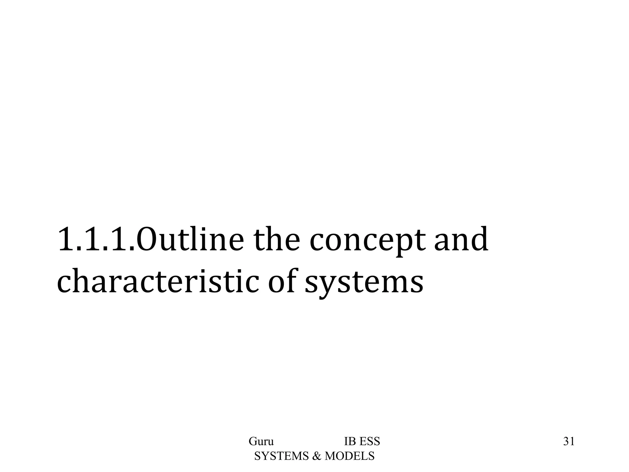 Topic 1 systems & models | PPT