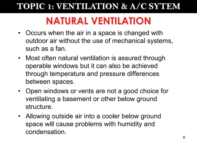 ventilation & a/c system