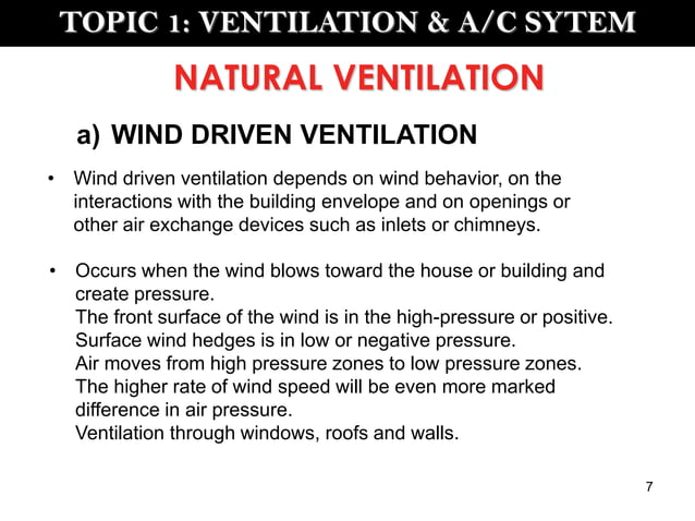 ventilation & a/c system