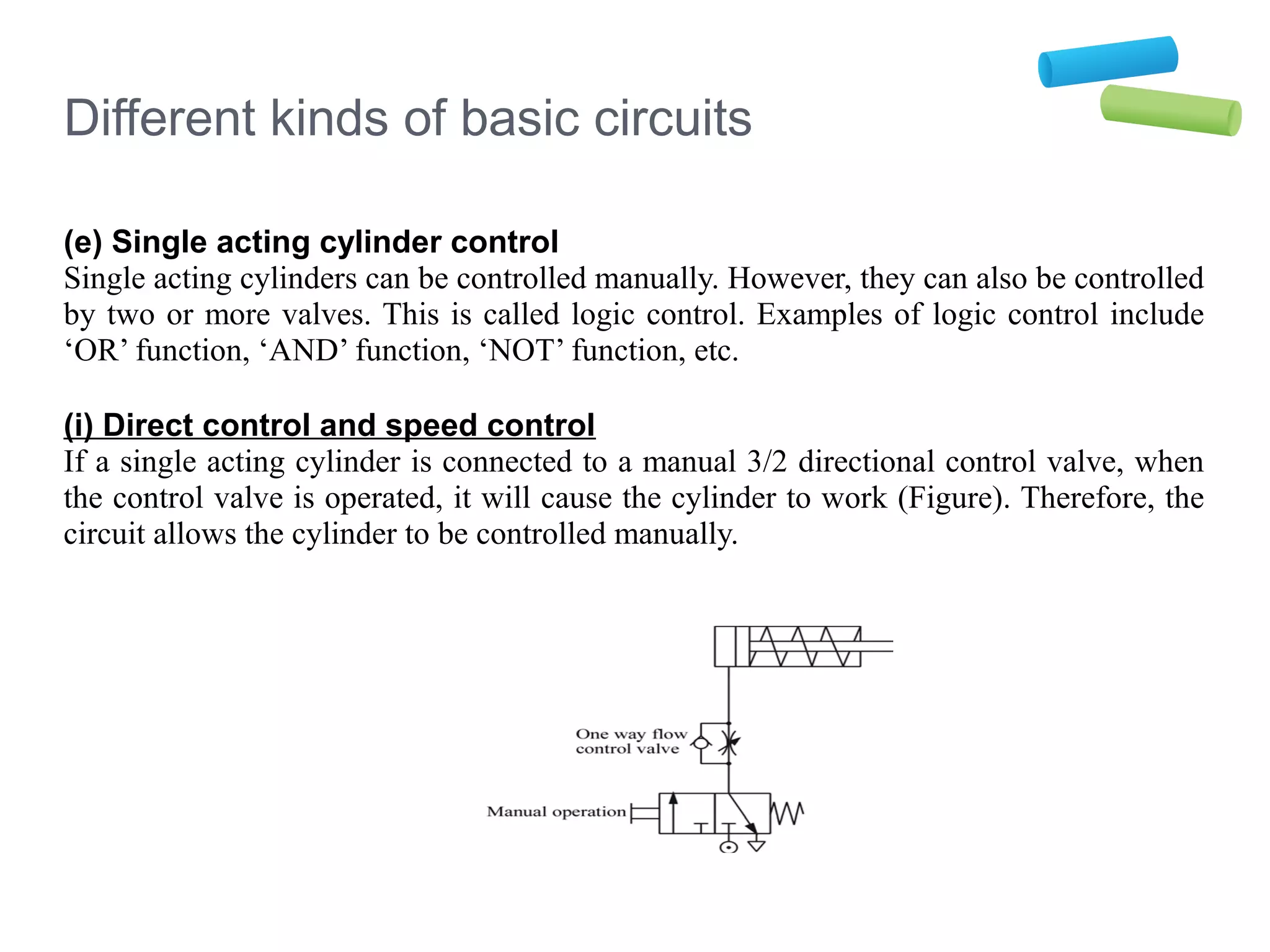 Pneumatics Circuits Components (Circuit details) | PDF