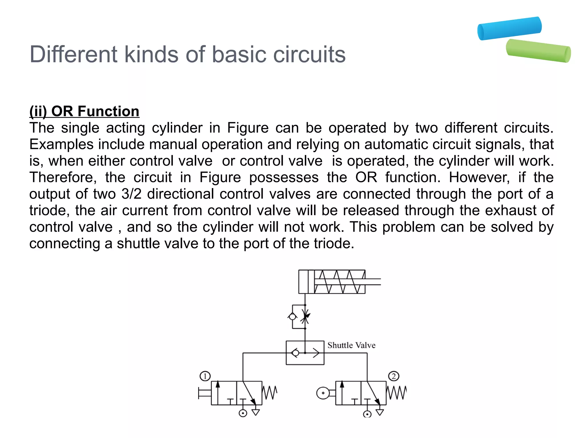 Pneumatics Circuits Components (Circuit details) | PDF