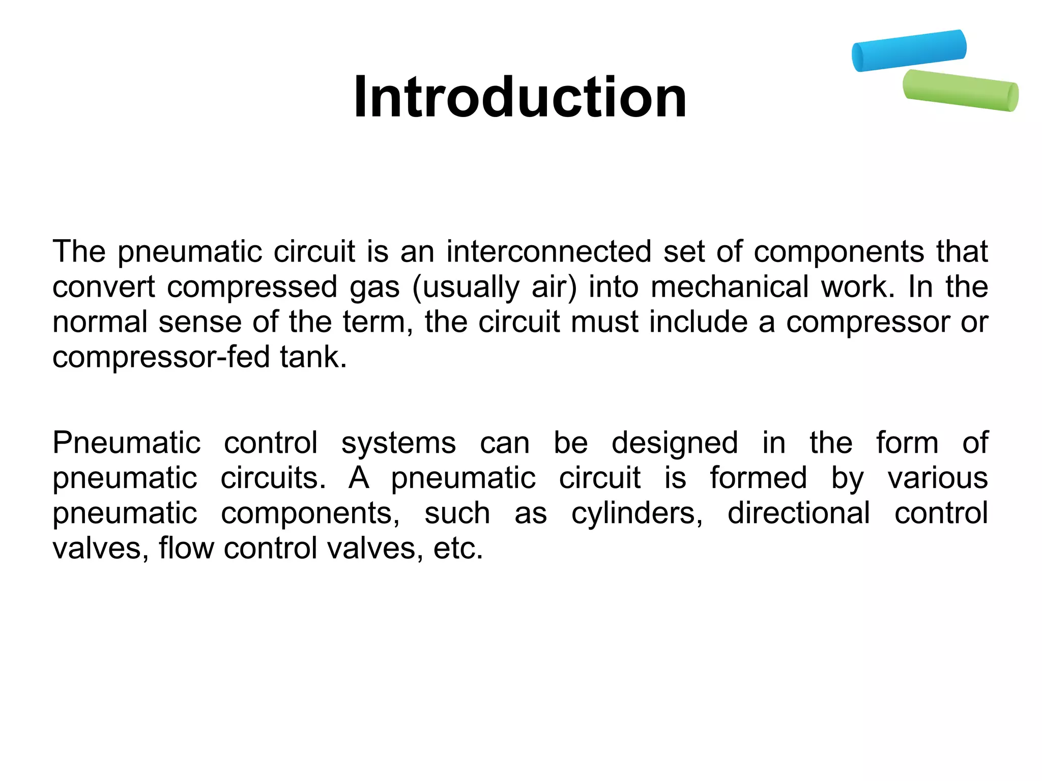 Pneumatics Circuits Components (Circuit details) | PDF