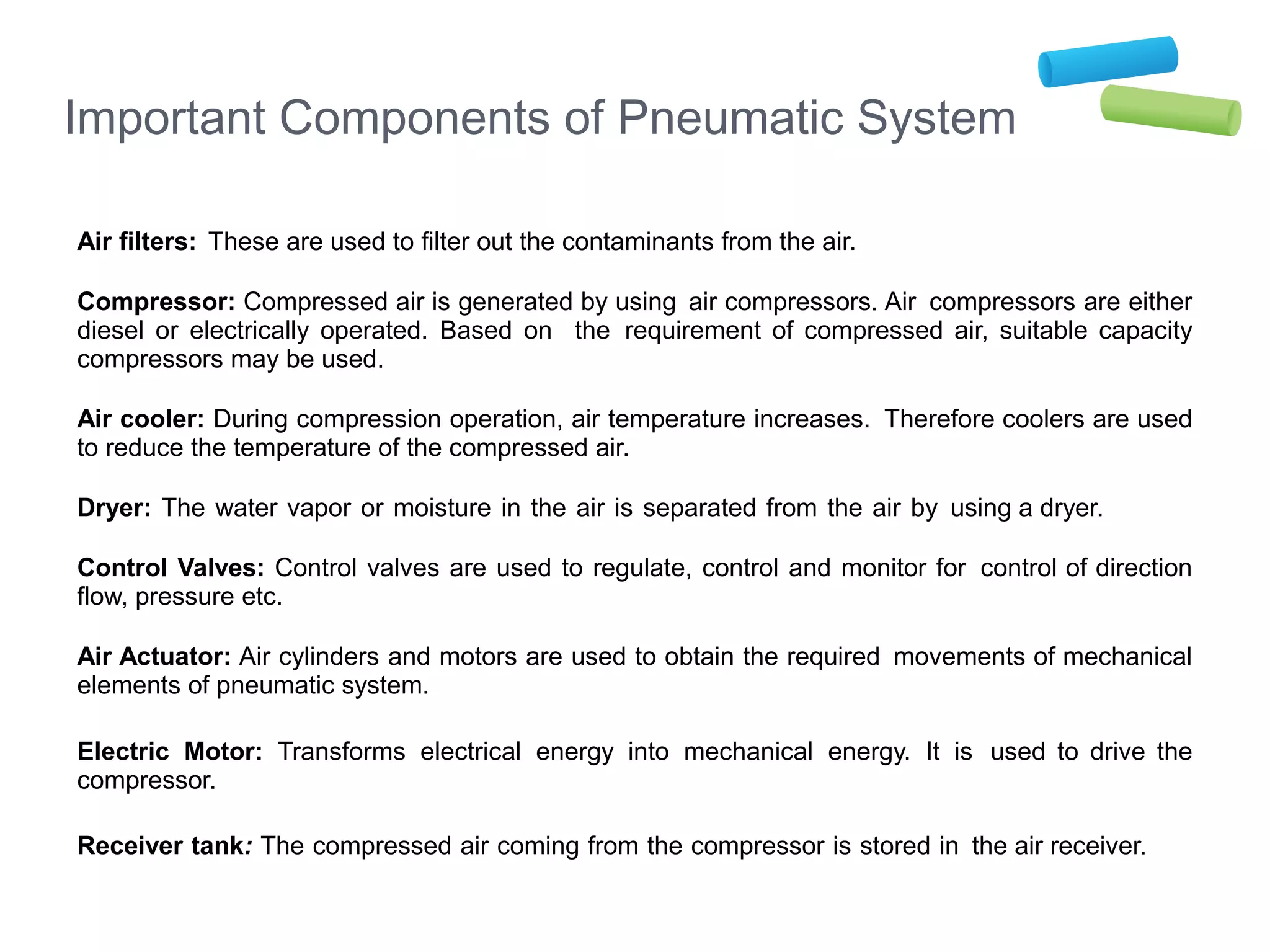 Pneumatics Circuits Components (Circuit details) | PDF
