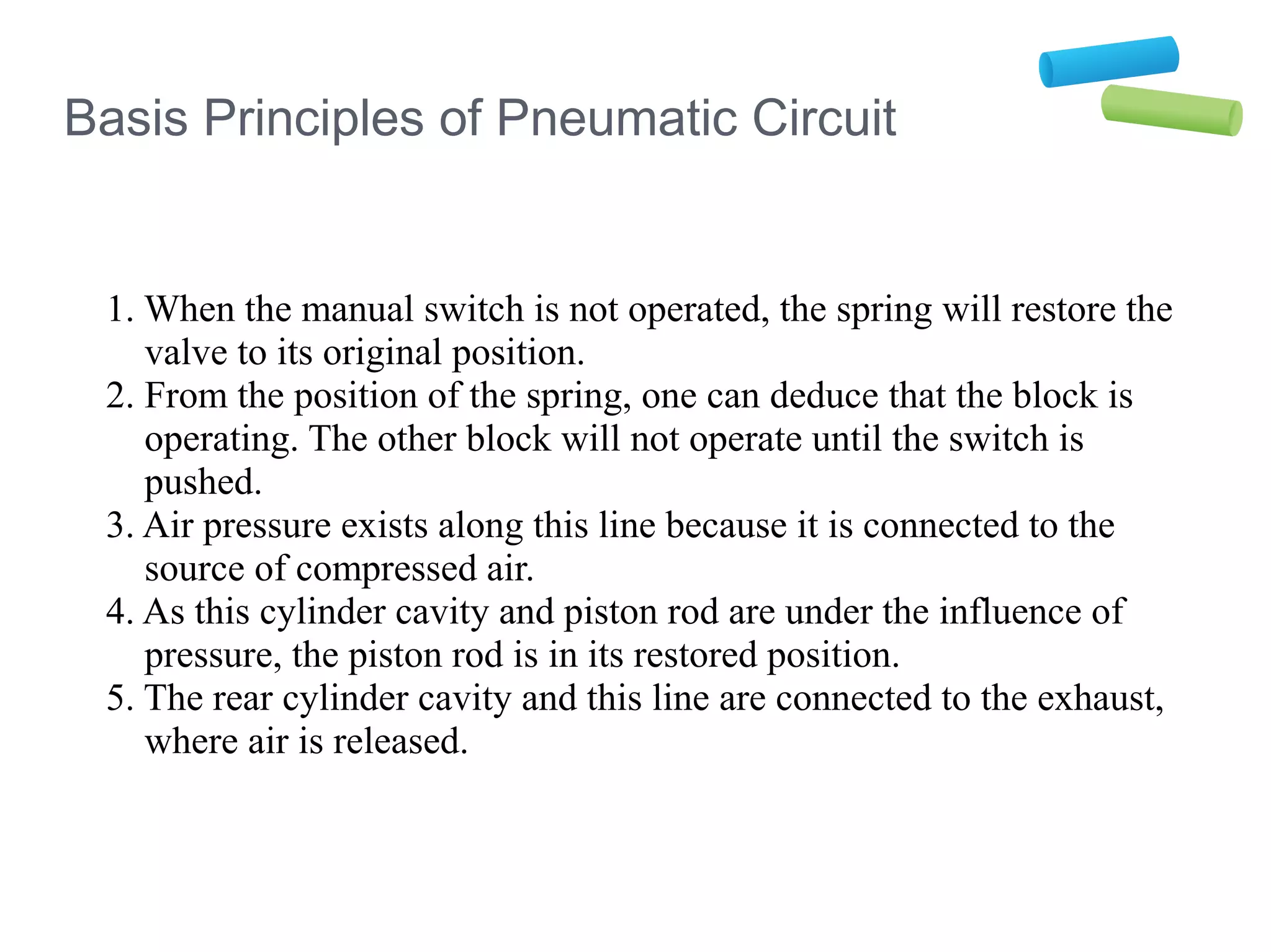 Pneumatics Circuits Components (Circuit details) | PDF