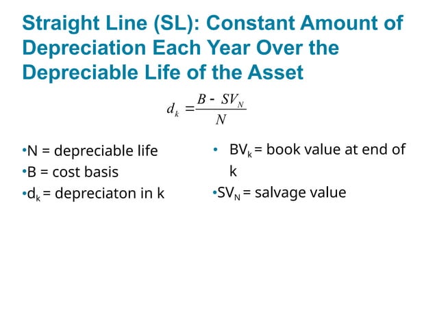 Engineering Economy_depreciation_different approaches_calculation ... Engineering Economy_depreciation_different approaches_calculation ...