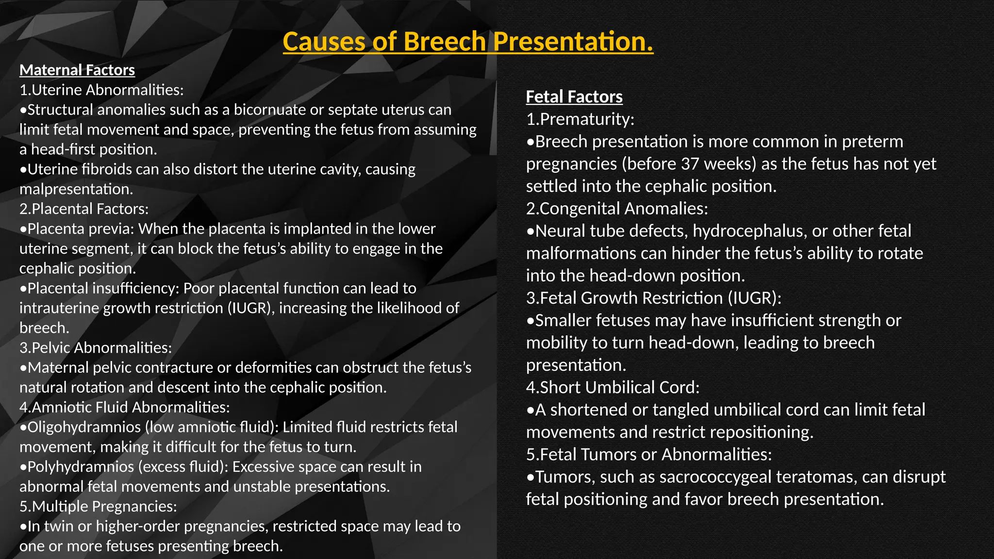 Breech presentation of the fetus……………….. | PPTX