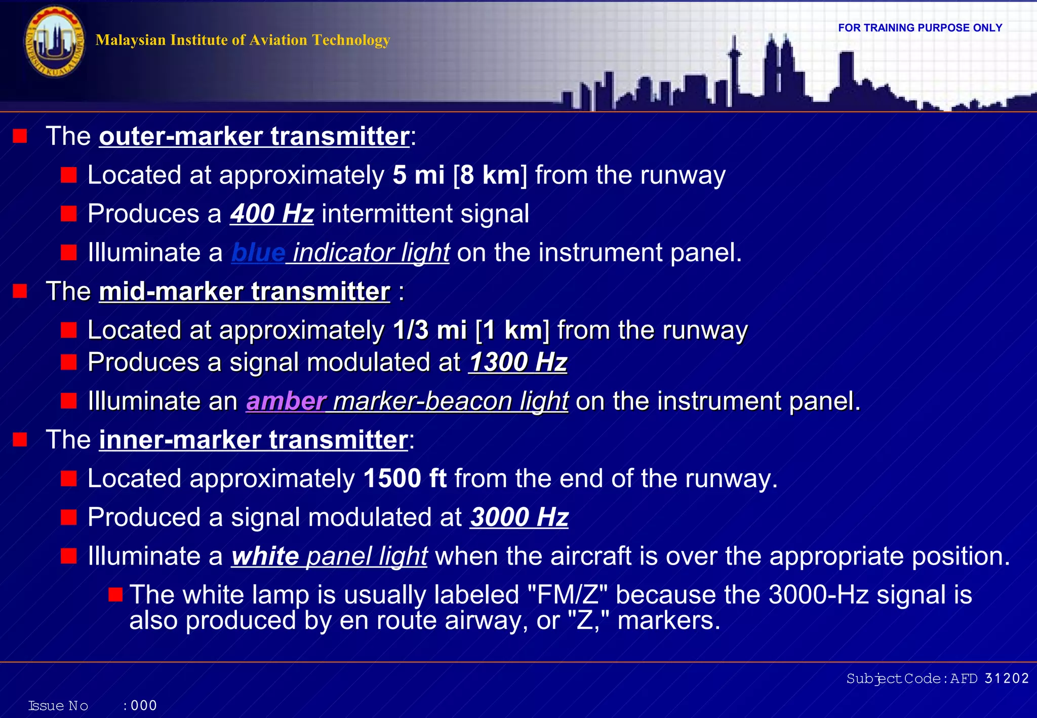 Aircraft Communication Topic 10 instrument landing systems | PDF