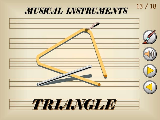 Musical instruments in English | PPTX