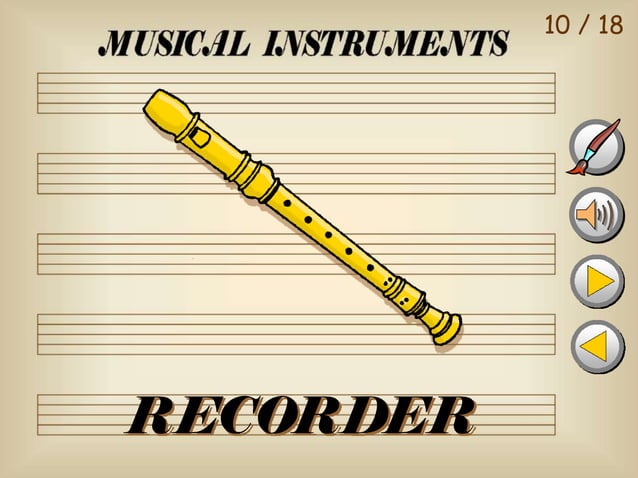 Musical instruments in English | PPTX