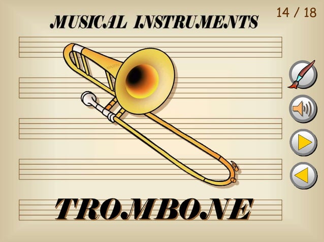 Musical instruments in English | PPTX
