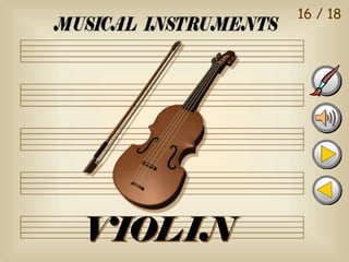 Musical instruments in English | PPTX
