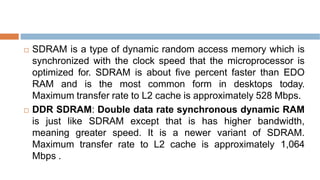 Topic 10- Random Access Memory (RAM).pptx | Data Storage and ...