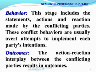 Conflict, Negotiation, and Intergroup Behavior | PPT