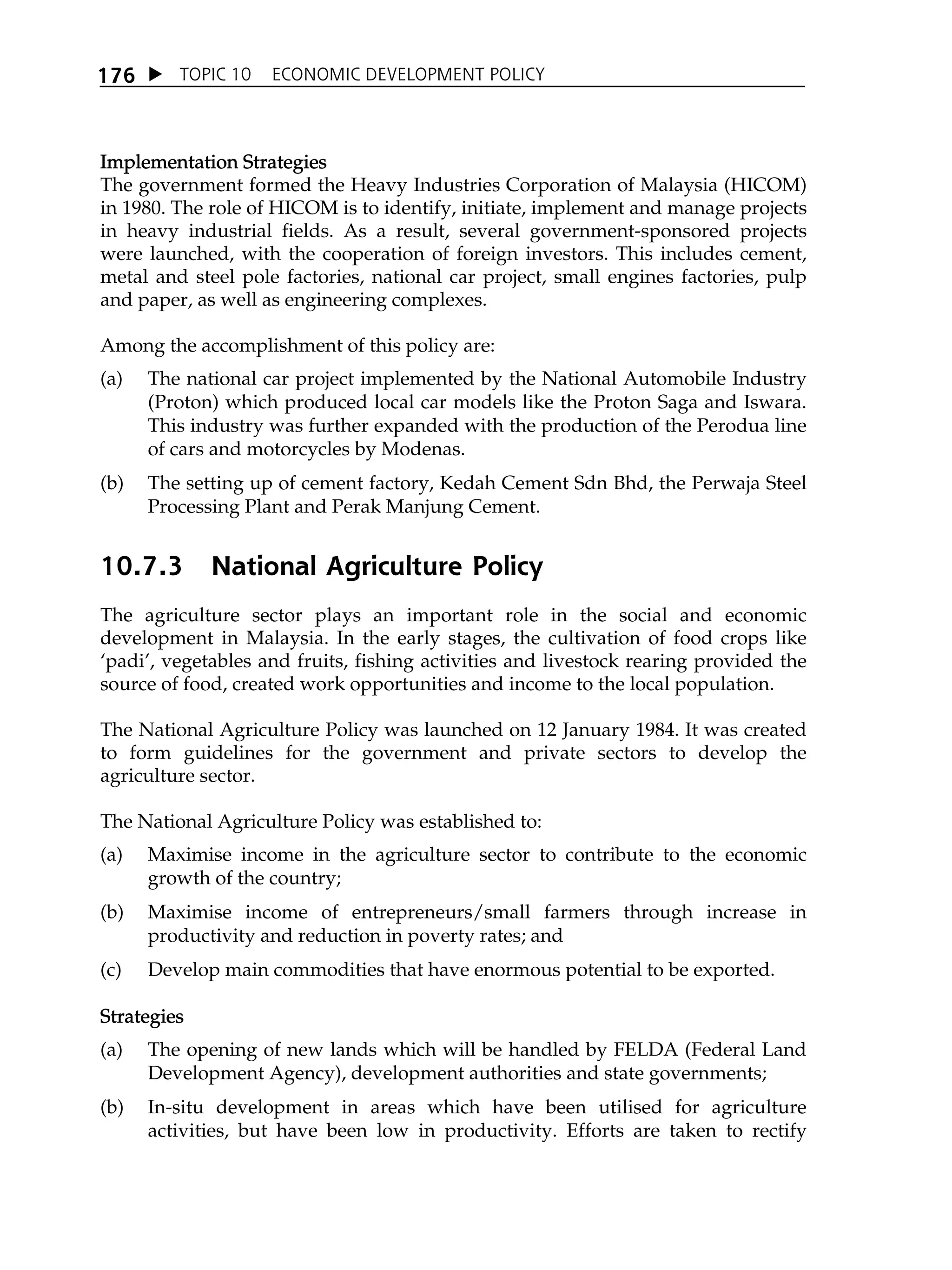 Topic 10 economic development policy | PDF
