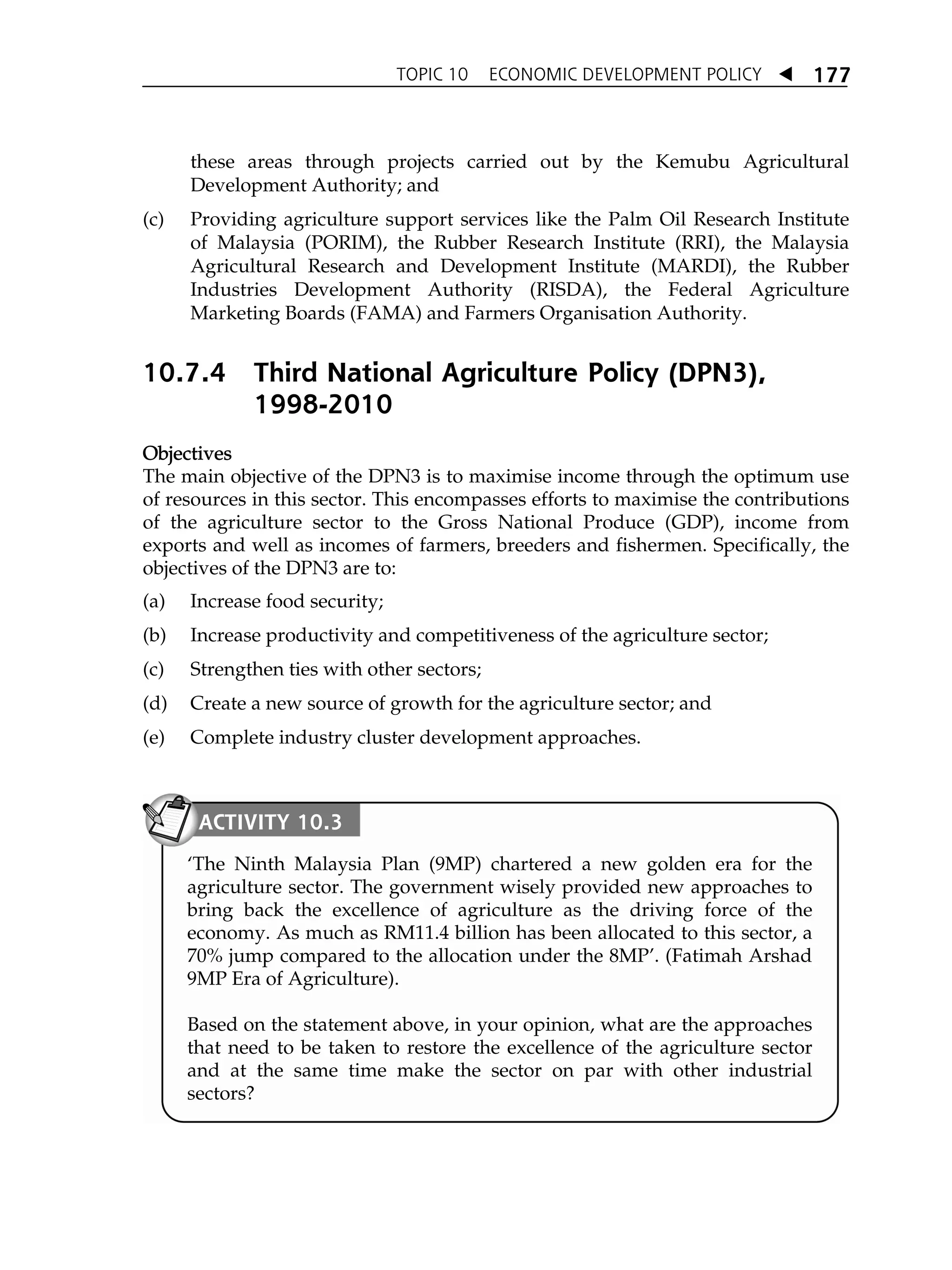 Topic 10 economic development policy | PDF